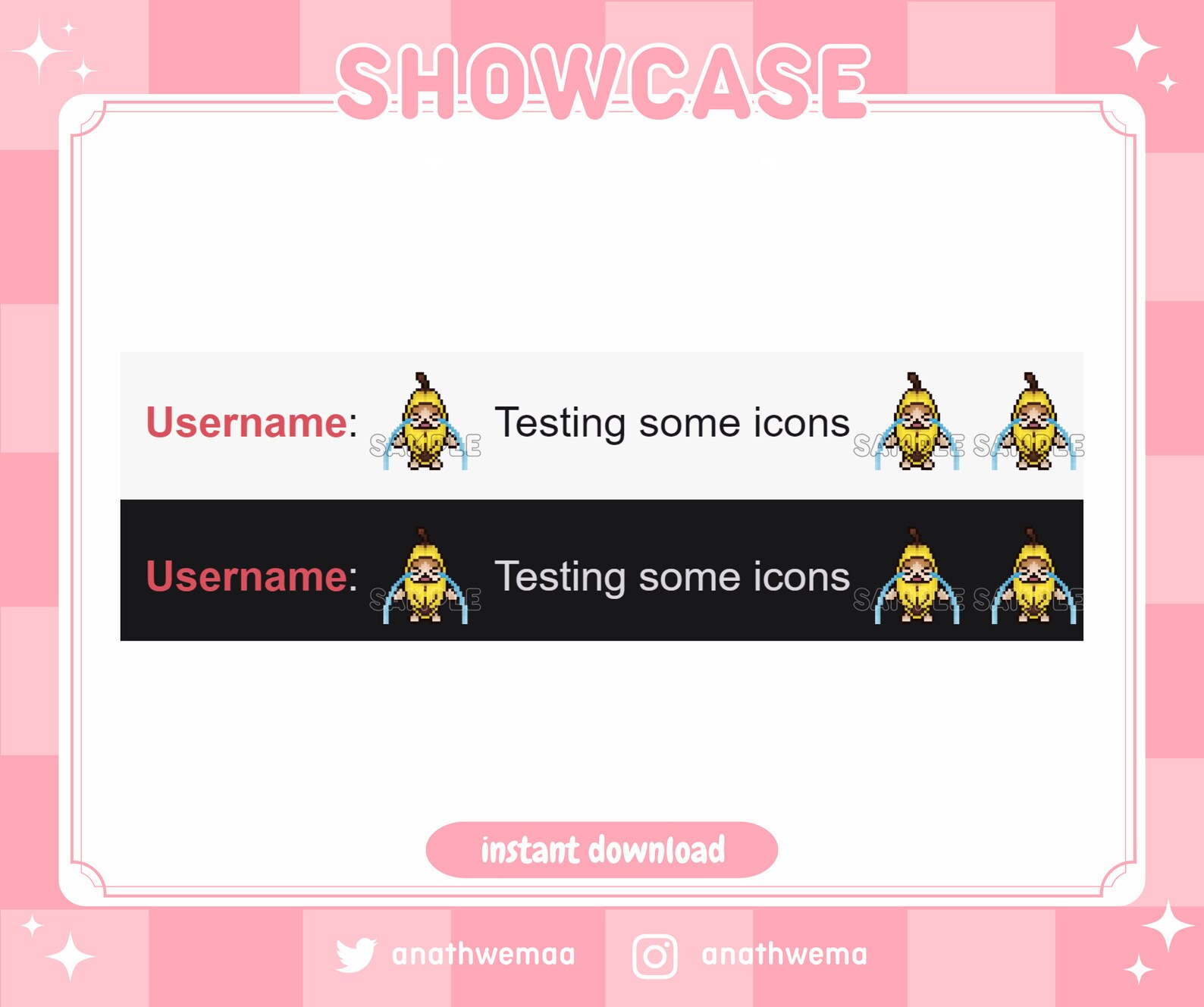 ANIMATED + STATIC Crying Banana Cat Meme Twitch Emote / Alert | Discord ...