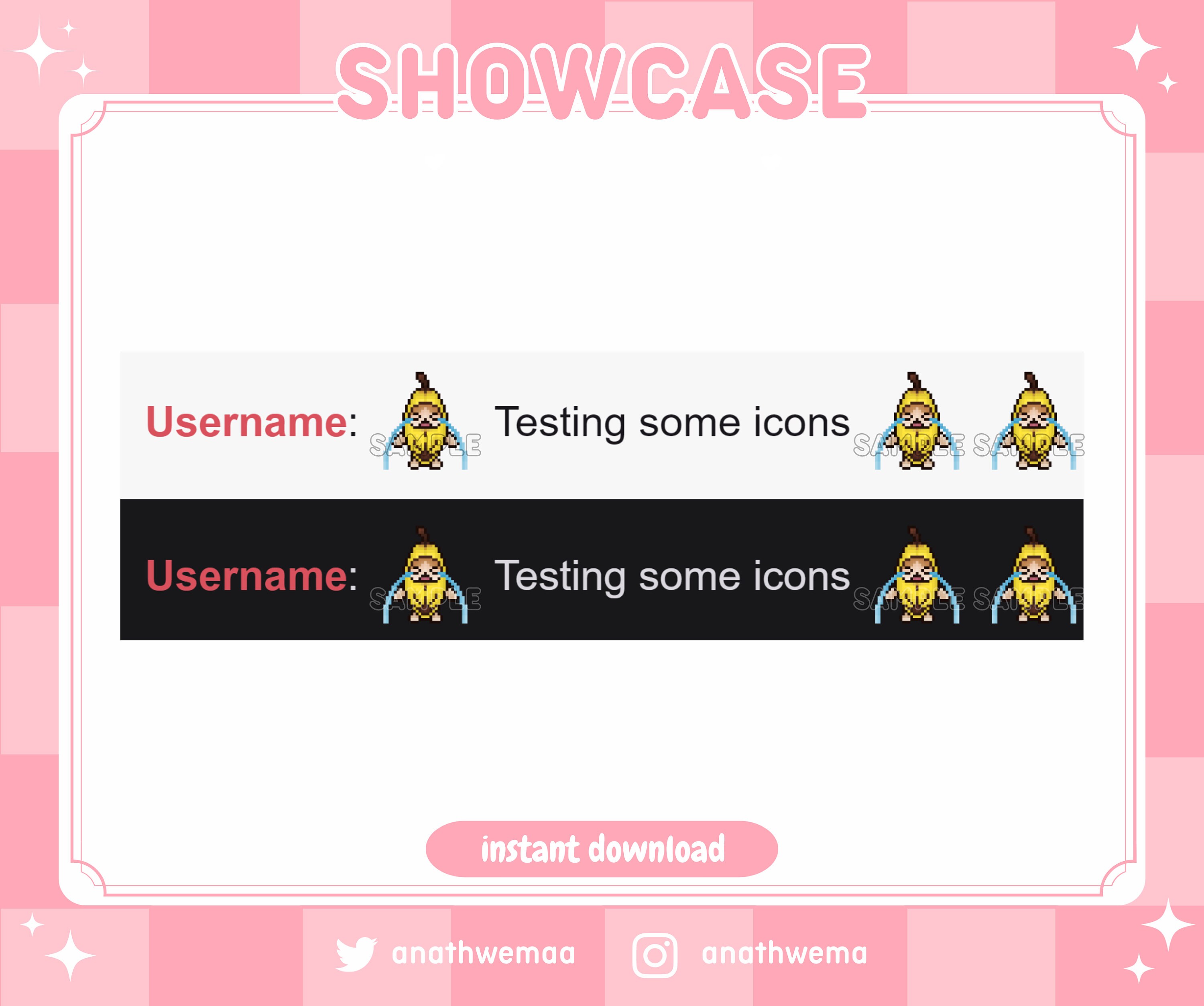 ANIMATED + STATIC Crying Banana Cat Meme Twitch Emote / Alert | Discord ...