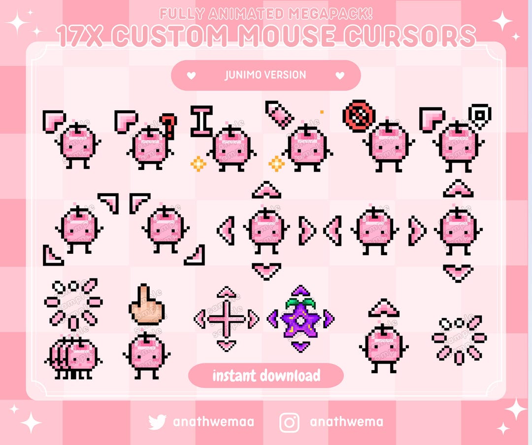 17x Stardew Valley Cursors | WINDOWS ONLY | Animated Custom Junimo ...