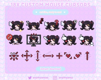 14x Pastel Bunny Cursors | WINDOWS ONLY | Animated Custom White Rabbit ...