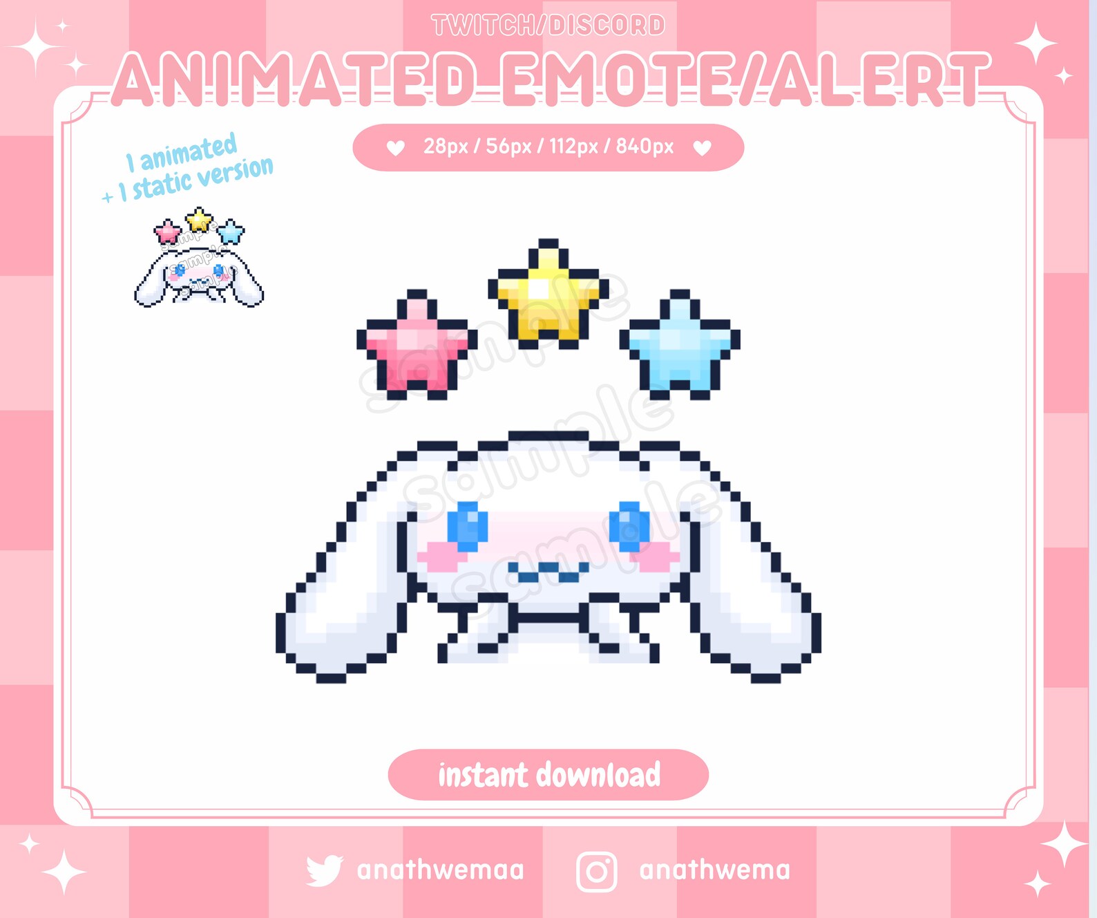ANIMATED + STATIC Cute Puppy Plush Twitch Emote / Alert | Discord ...