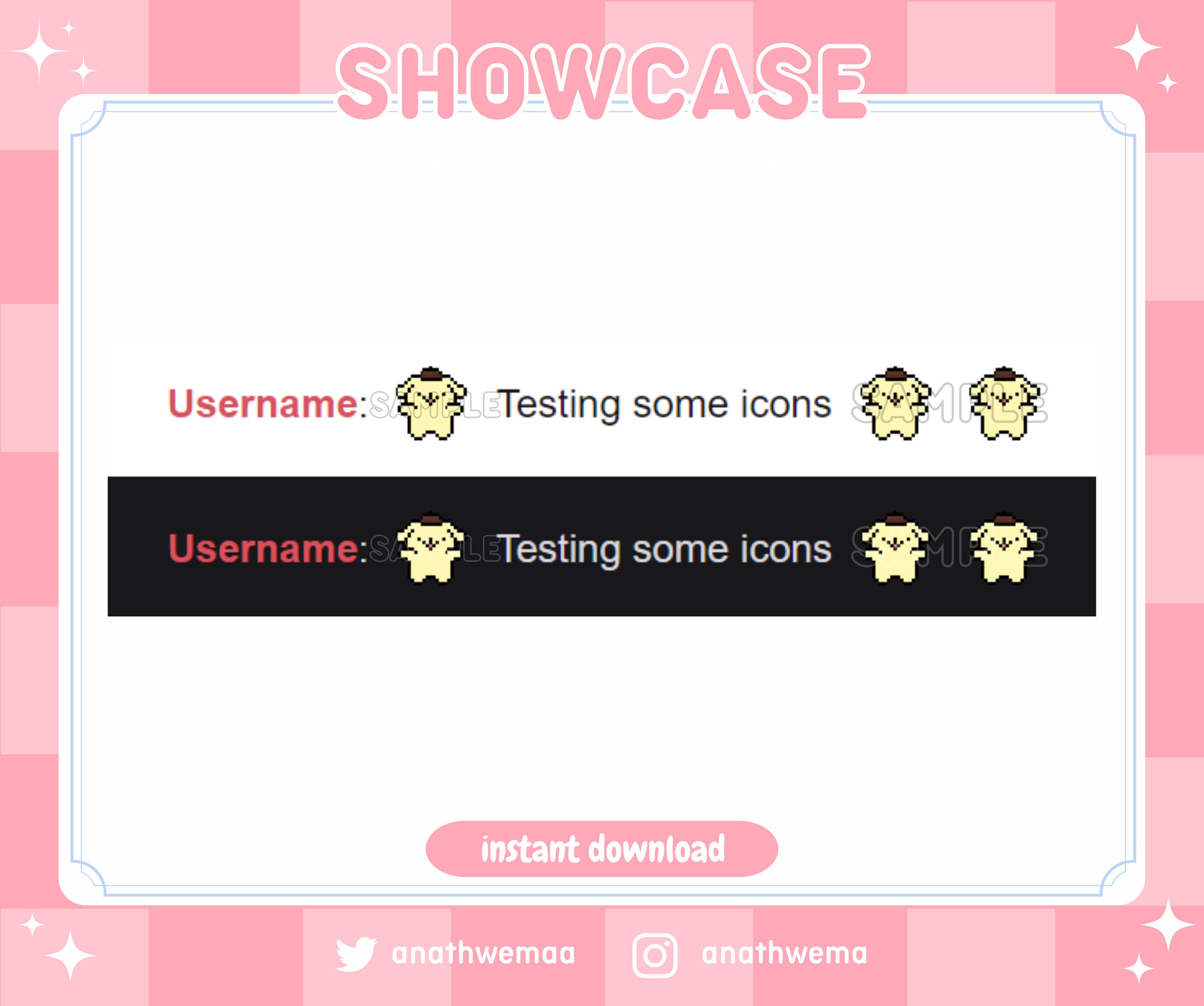 Animated Cute Dancing Plush Pom Emote | Twitch Discord Emotes | 8-bit ...