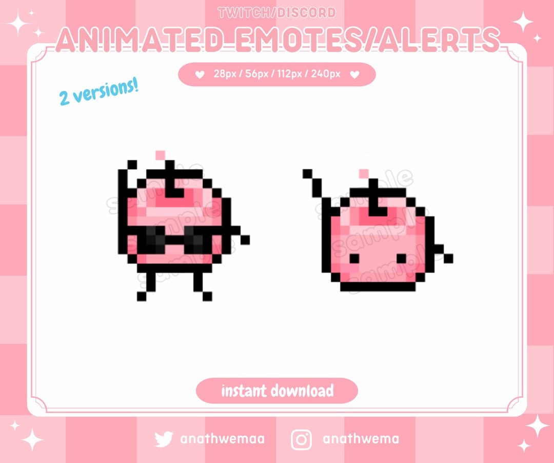 ANIMATED Stardew Valley Junimo Twitch Alerts / Emotes | Pink Dancing ...