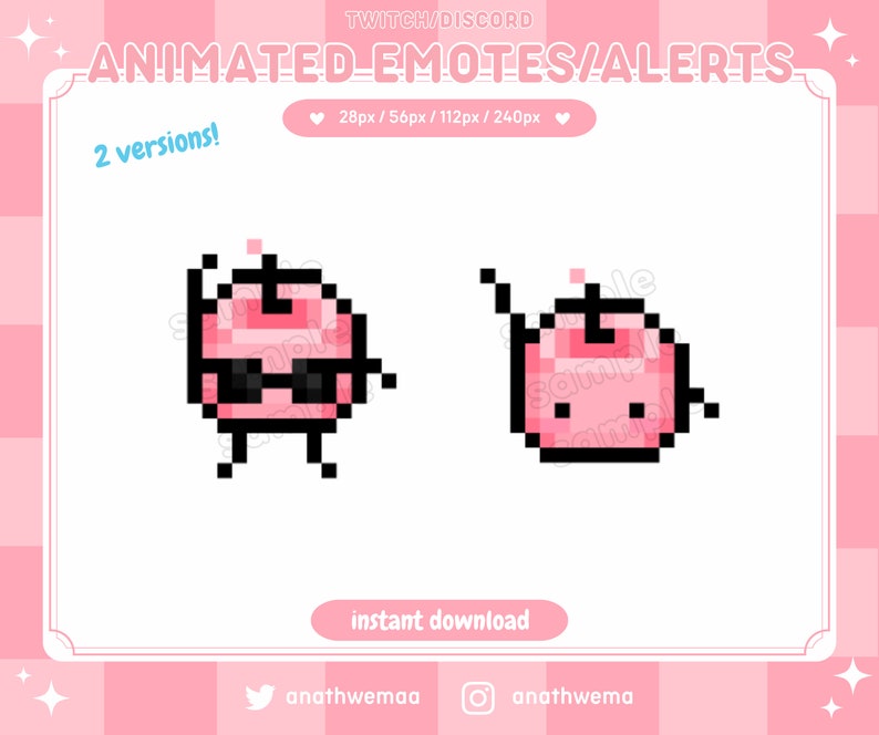ANIMATED Stardew Valley Junimo Twitch Alerts / Emotes Pink Dancing ...