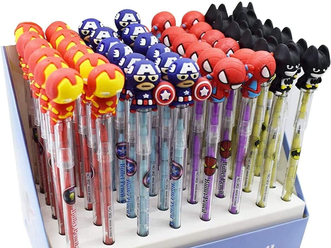 Avengers Super Heroes Pencil for Kids Pack. - Etsy