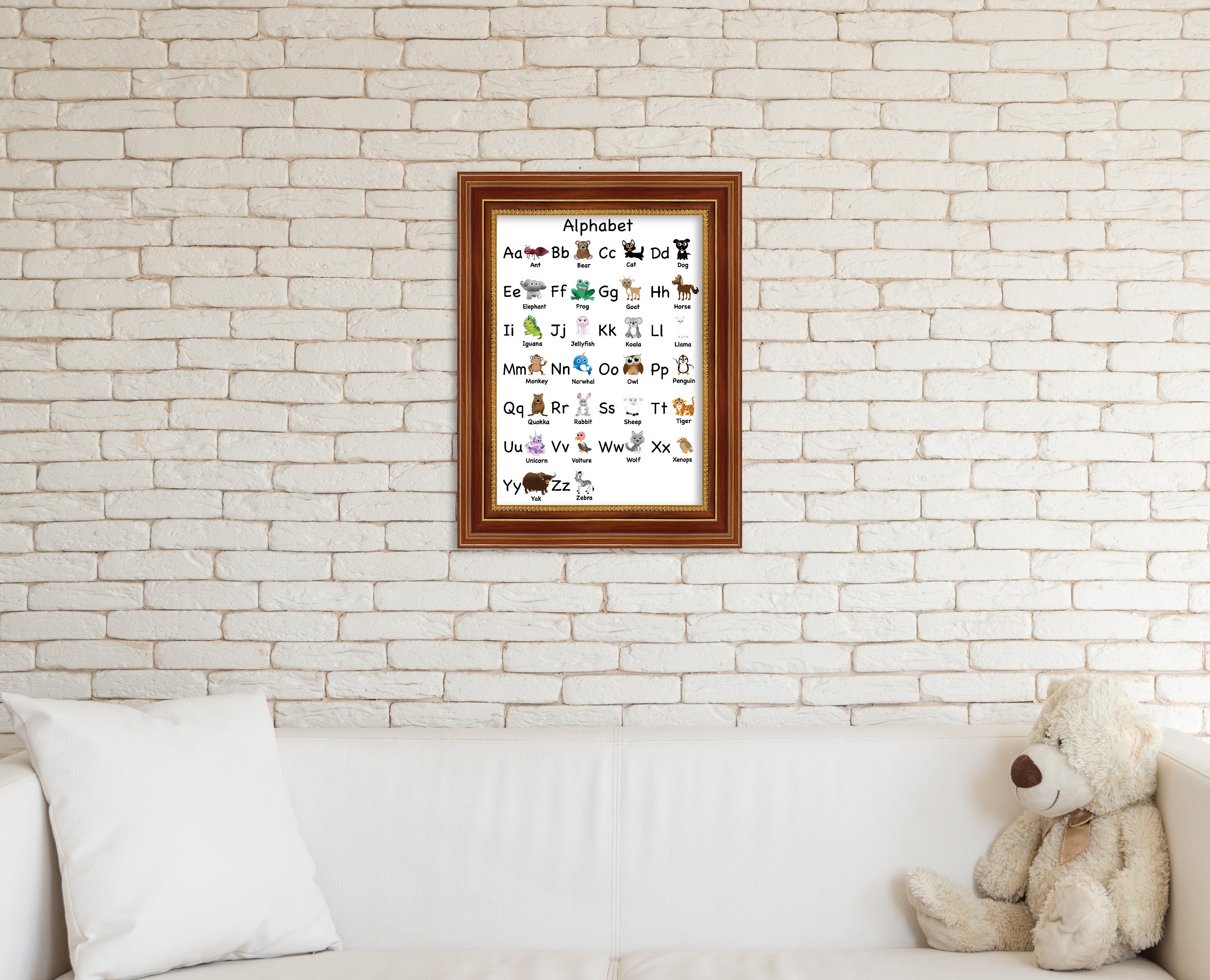 Printable Animal Alphabet Poster, ABC Poster, School Printable ...