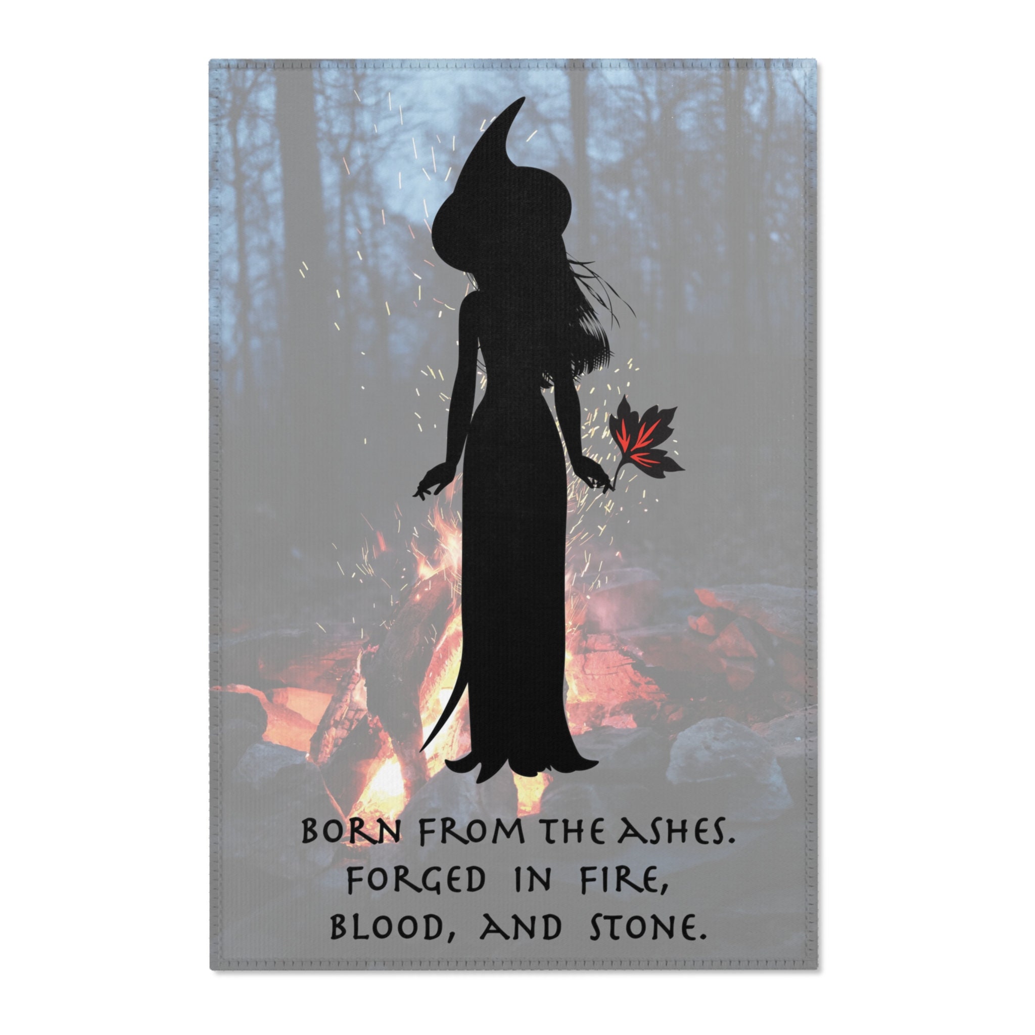 Witch Rug Elegant Witch Fall Decor Pagan Rug Area Rug - Etsy Canada