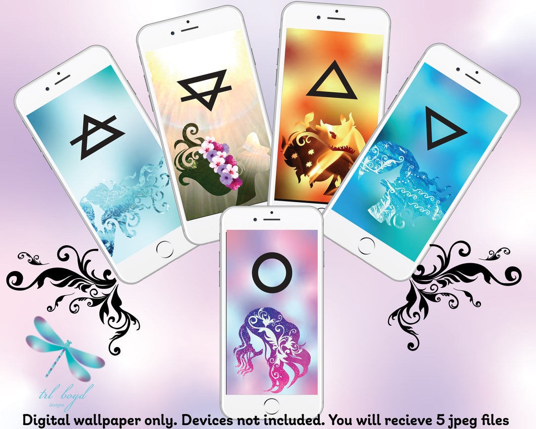 Digital Wallpaper, Phone Wallpaper, Five Elements, iPhone Wall Paper ...