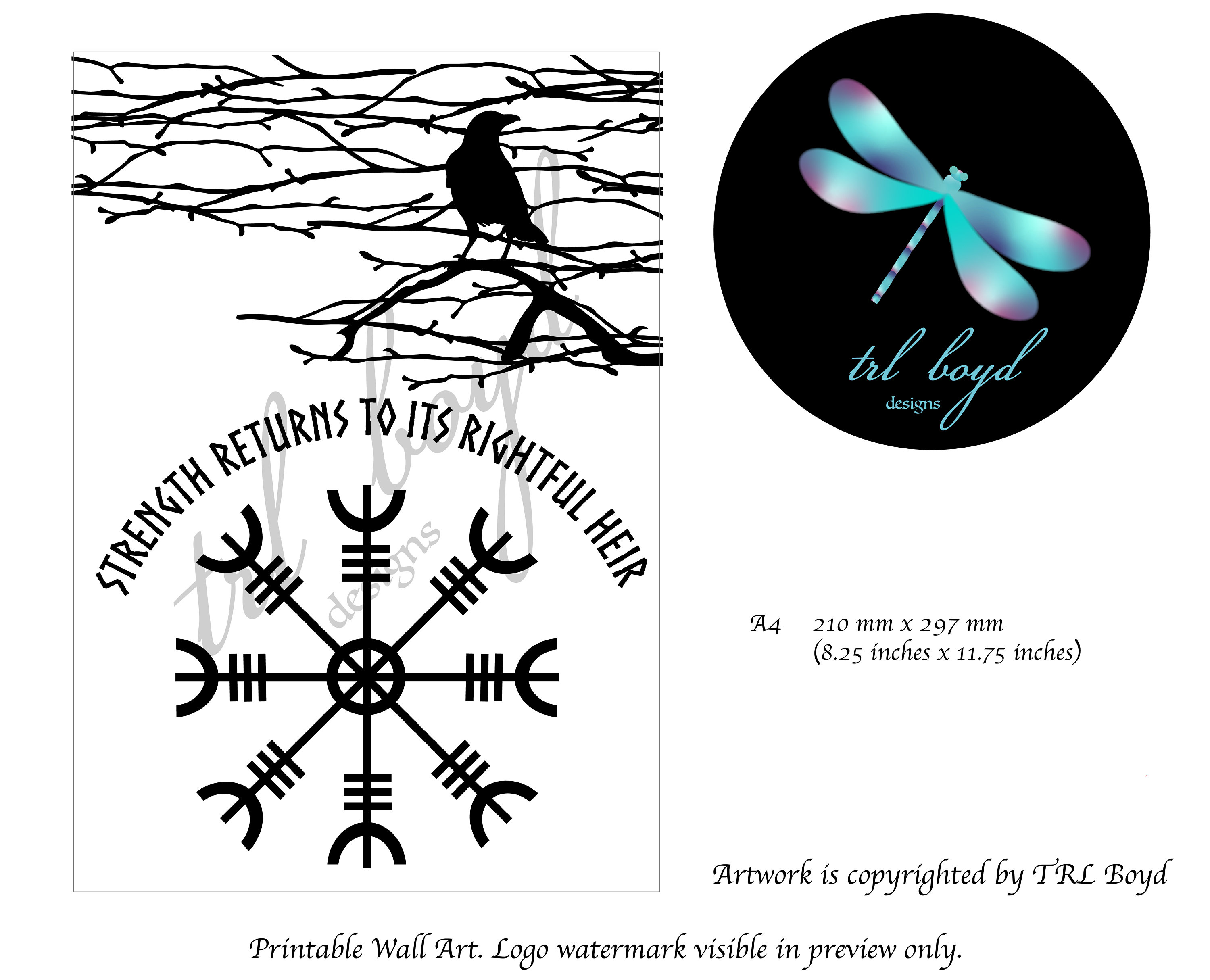 Gift for Viking, Viking Helm of Awe Svg Png Digital Art, Viking Art ...