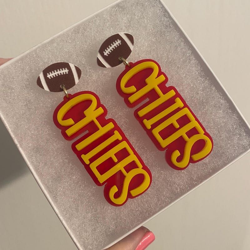 Kansas City Chiefs Earrings - Etsy