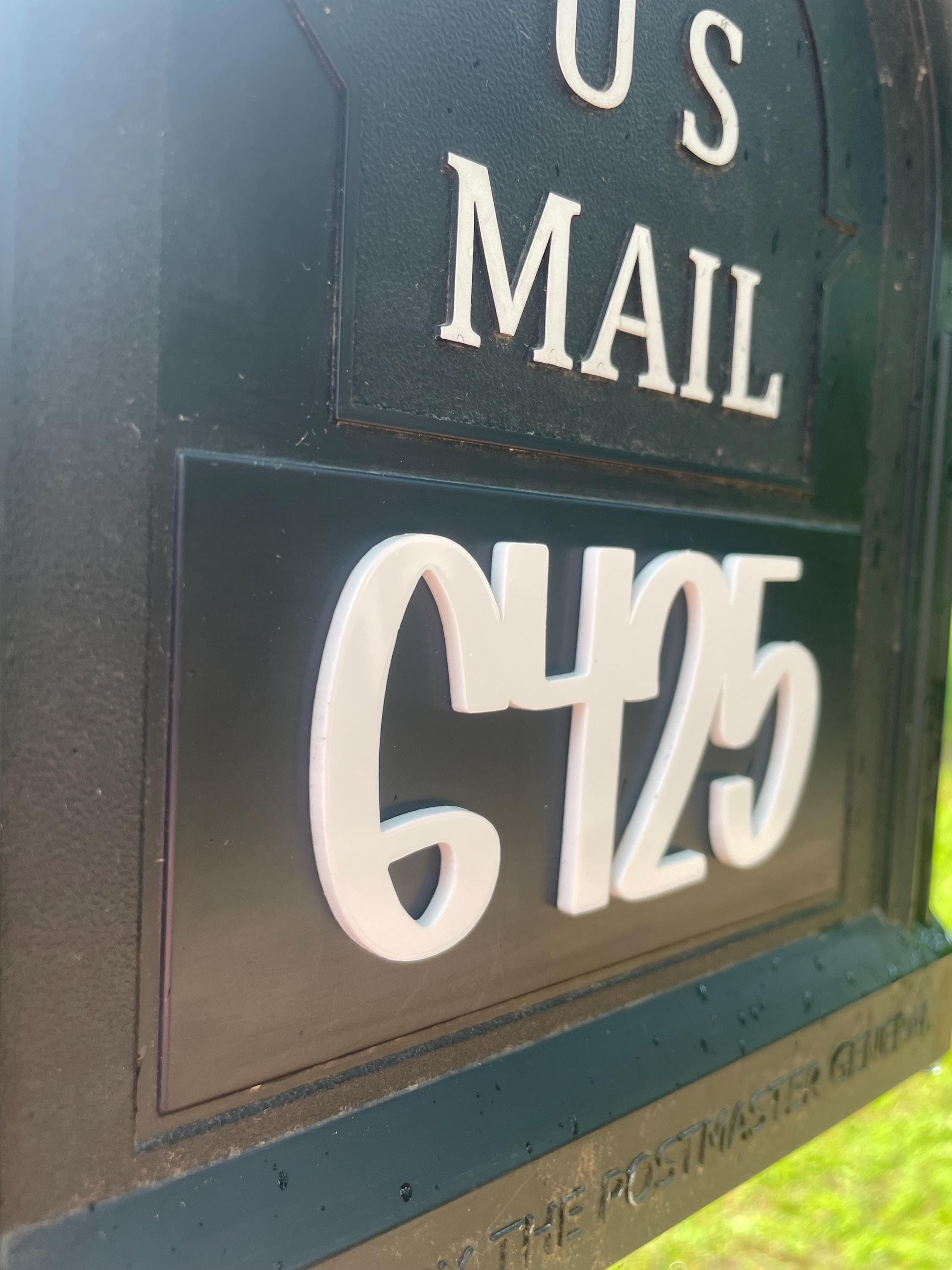 Mailbox Numbers for Mailbox - Premium 3D Acrylic Mailbox Number, Self ...