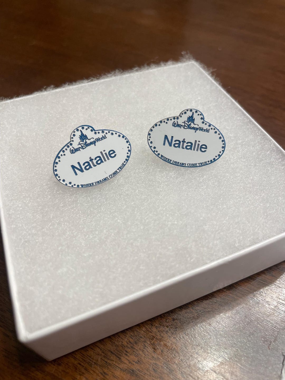 Cast Member Name Tag Earrings - Disney Cast Member - Customizable Name ...