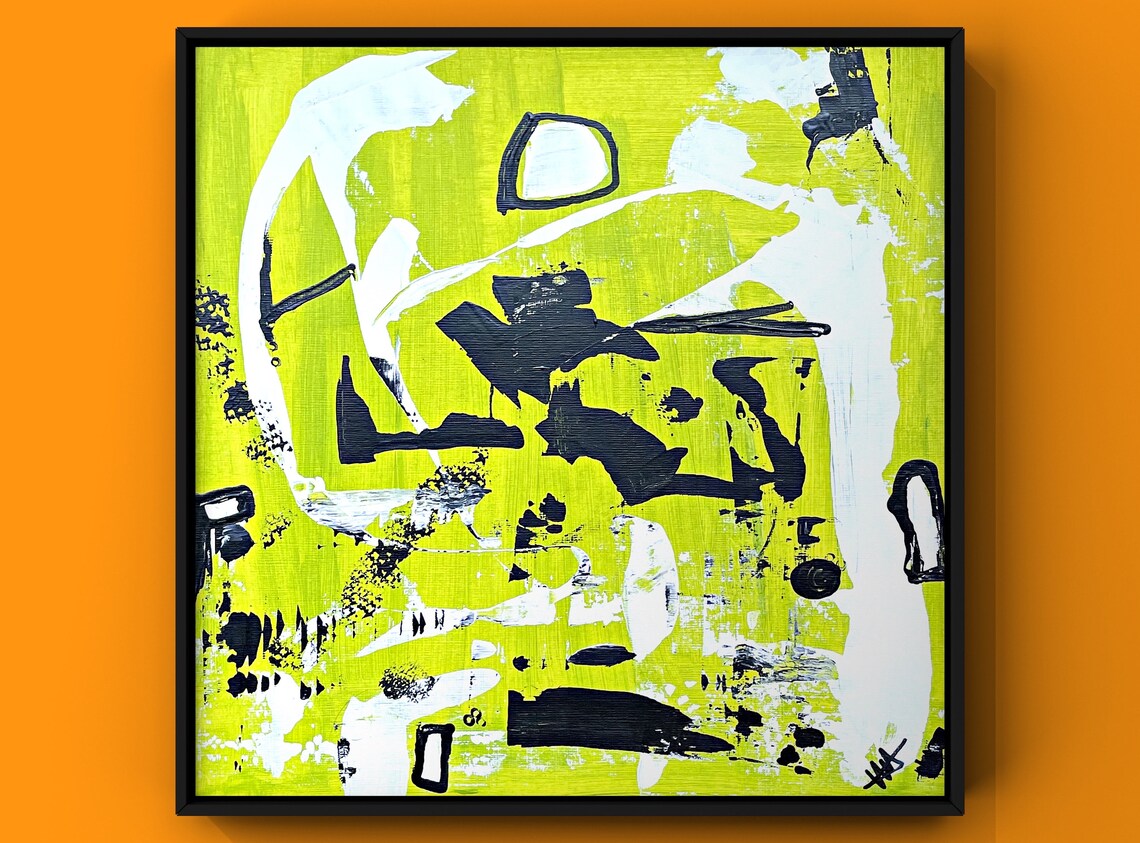 The Junk Drawer 12x12 Abstract Painting OOAK Signed Chicago Local ...