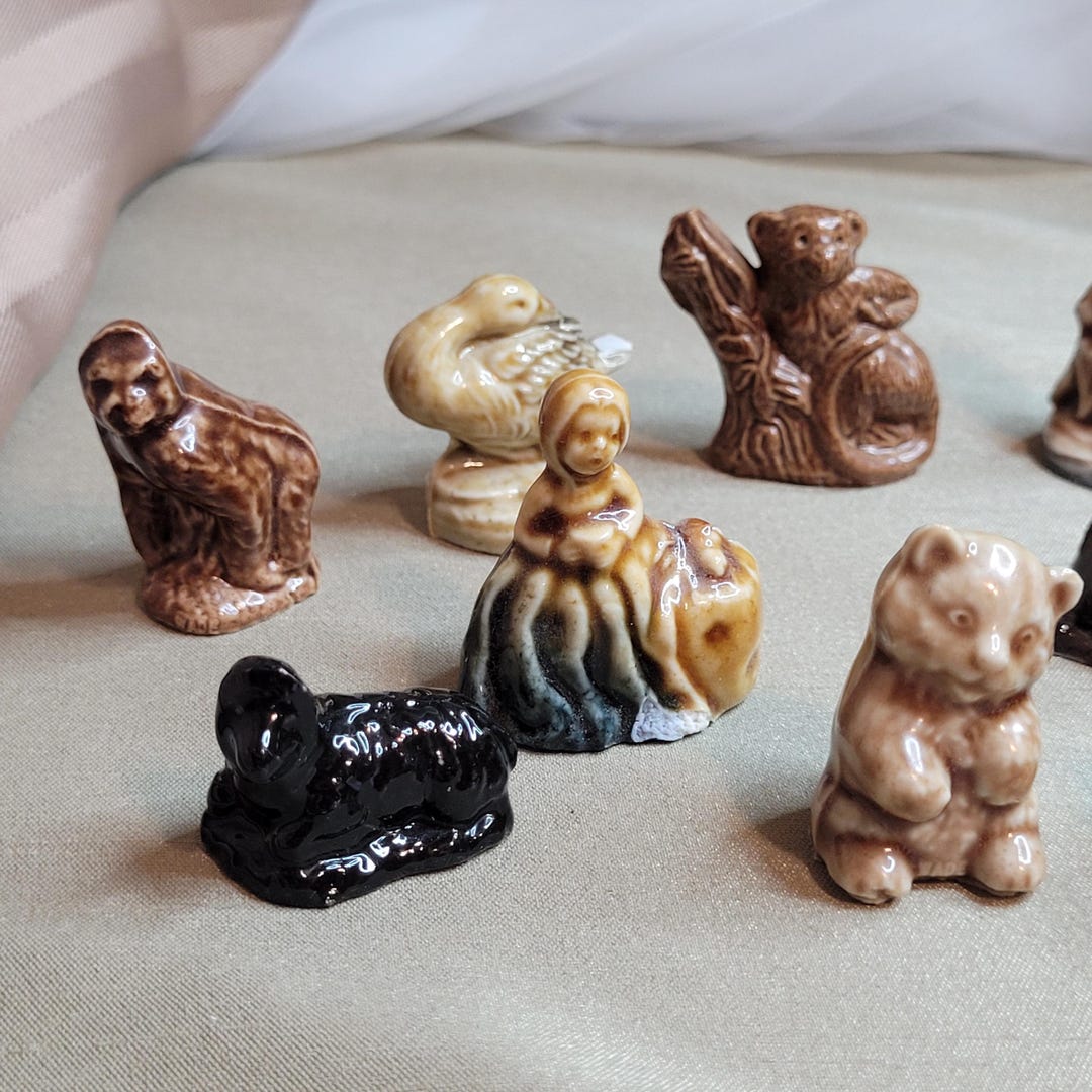 Lot of 12 Wade Whimsies Red Rose Tea Figurines - Animal Series - Each ...