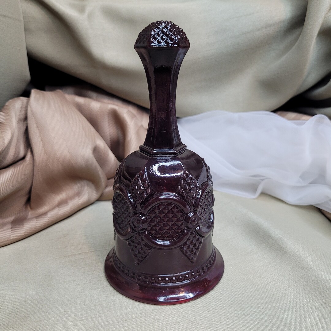 Beautiful Vintage 6 3/4" Ruby Red Cranberry Glass Bell - Avon ...