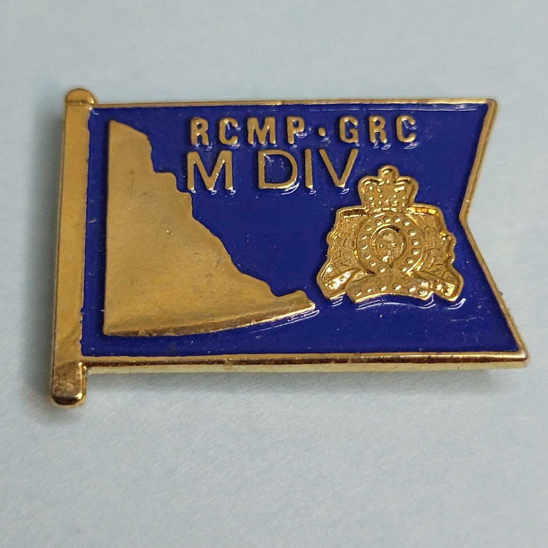 Vintage RCMP GRC M Division Yukon Lapel Police Pin Royal Canadian ...