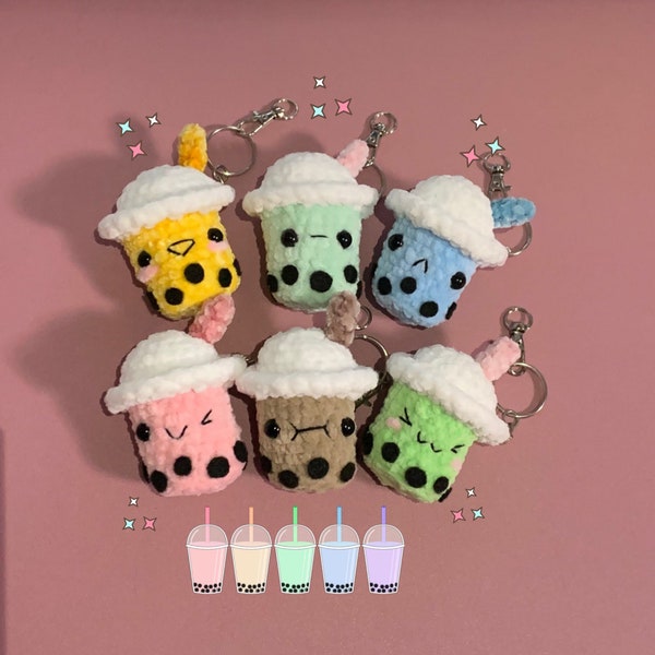 Boba Plushie Keychain - Etsy