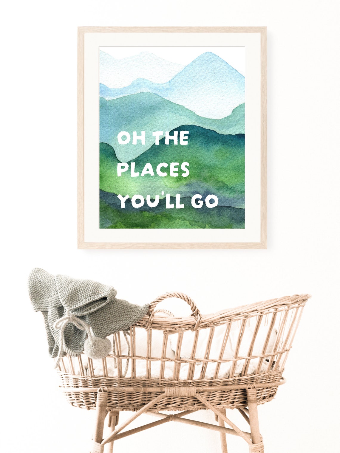 Oh the Places Youll Go Print, Mountain Adventure Nursery Theme, Kids ...