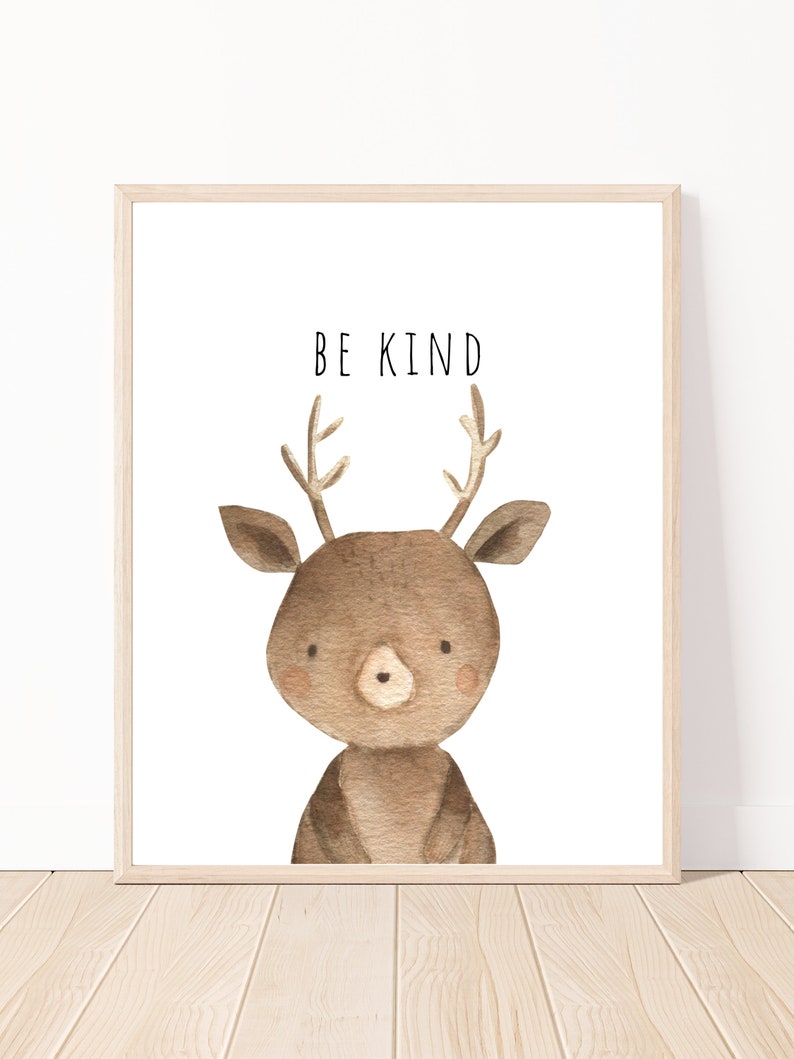 Woodland Animals Nursery Wall Art, Woodland Nursery Decor, Baby Animal ...