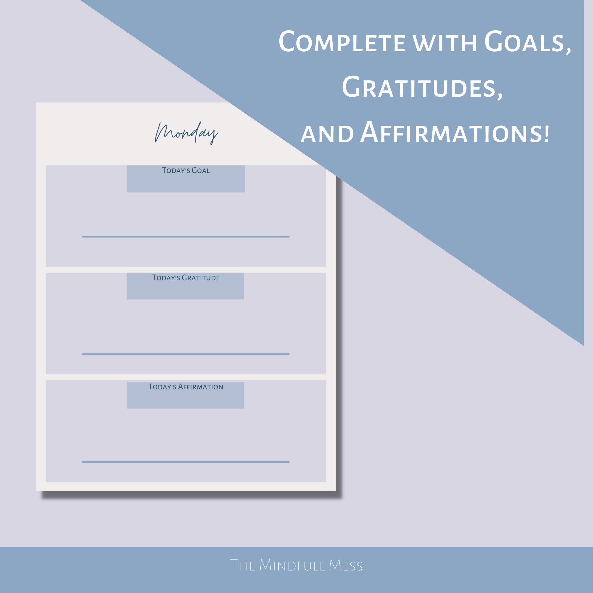 Weekly Mindset Printable Bundle - Etsy