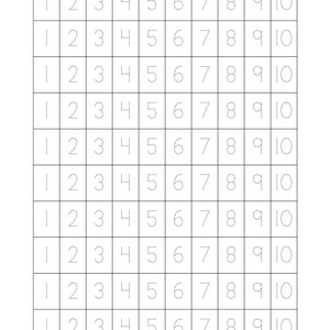 Number Tracing Booklet - Etsy