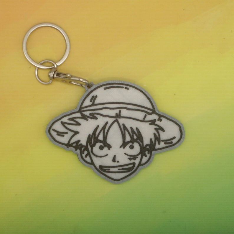 One Piece Luffy Keychain - Etsy