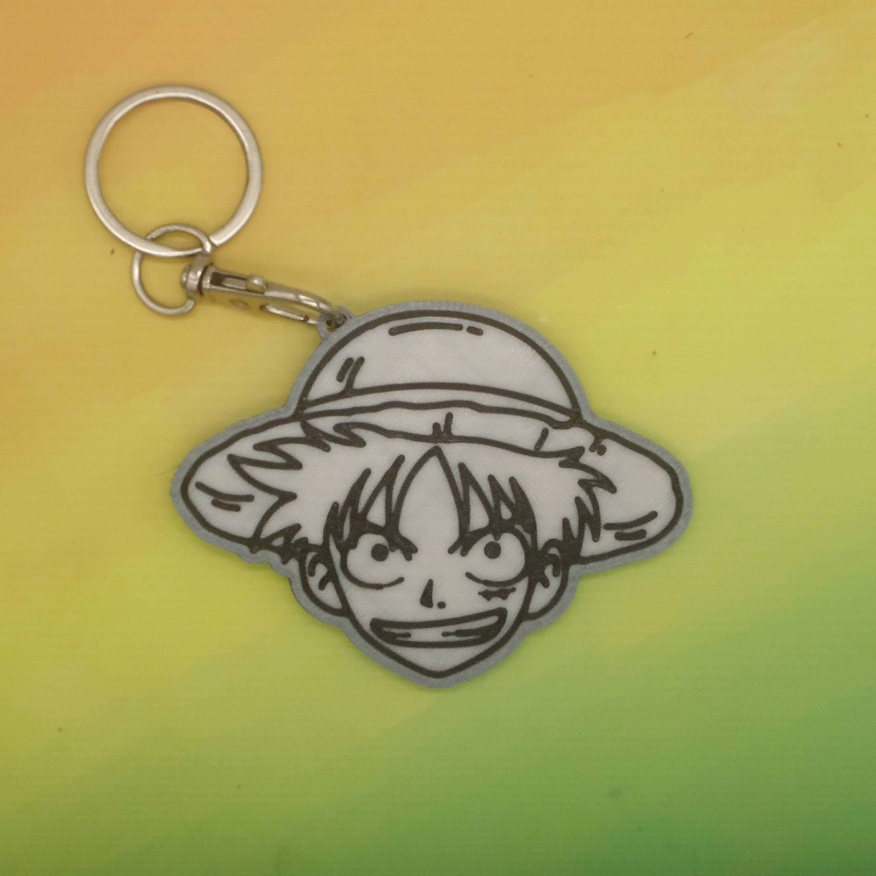 One Piece Luffy Keychain - Etsy