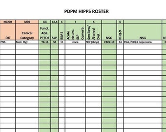 Pdpm Cheat Sheet - Etsy Denmark