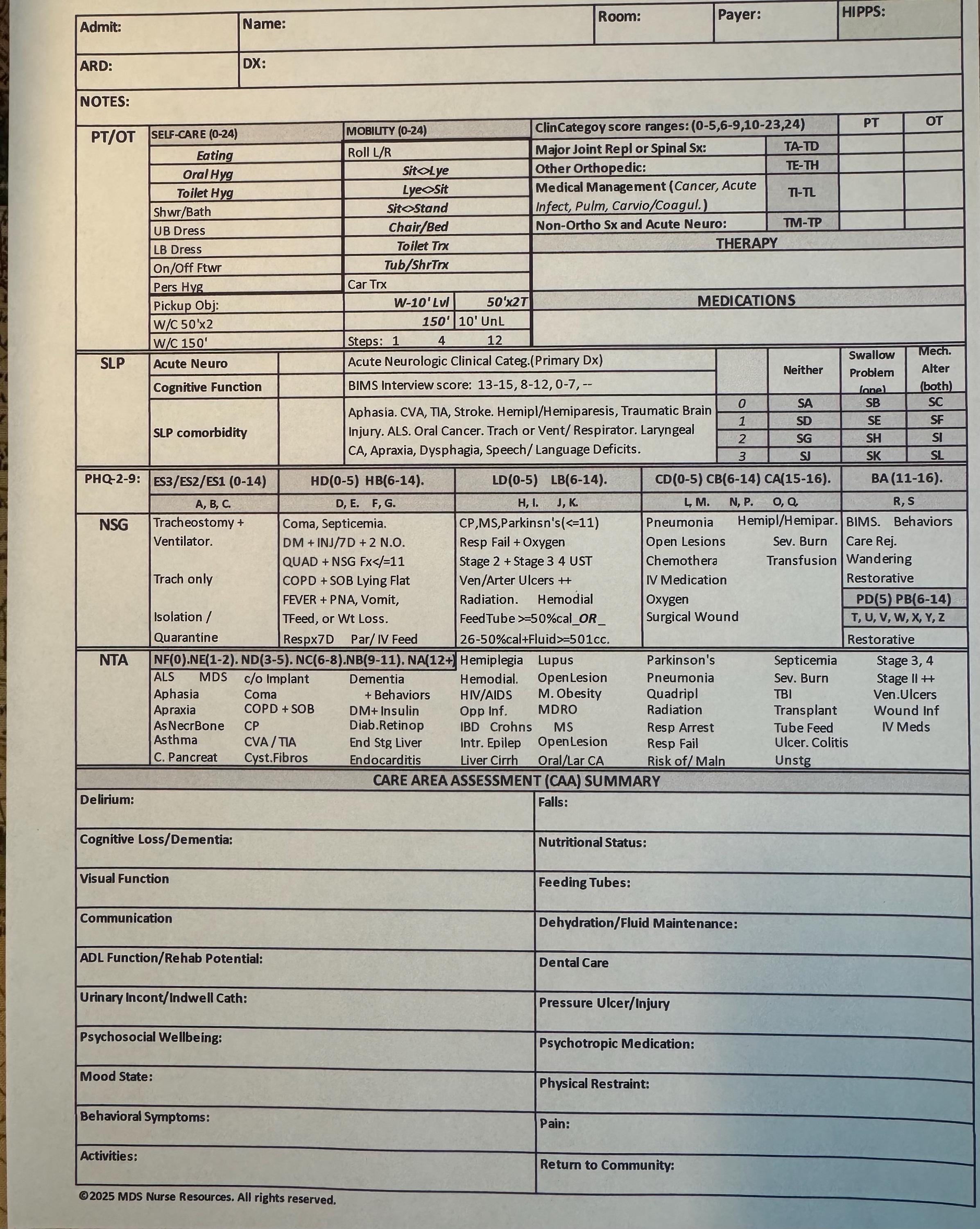 Editable MDS Worksheets Bundle of All 4 – Excel + PDF | Customizable ...