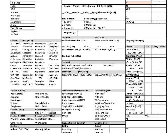 Update Bundle** 2023 MDS PDPM HIPPS Worksheets for 2023 Changes Fiscal ...