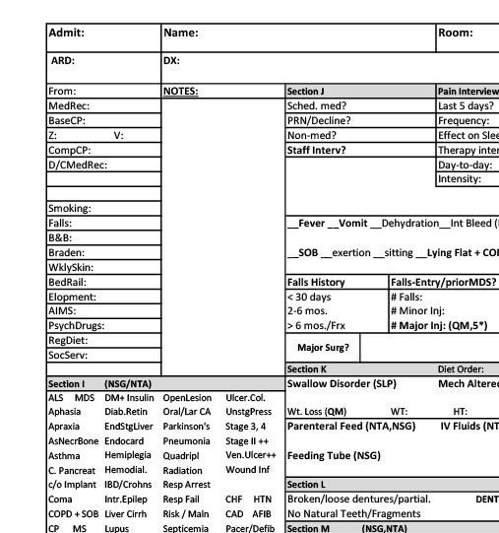Updated MDS Worksheet PDPM Focus. - Etsy