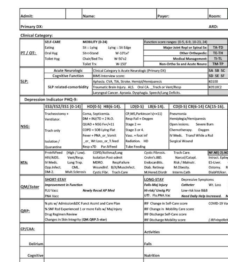Mds Worksheet For Mds