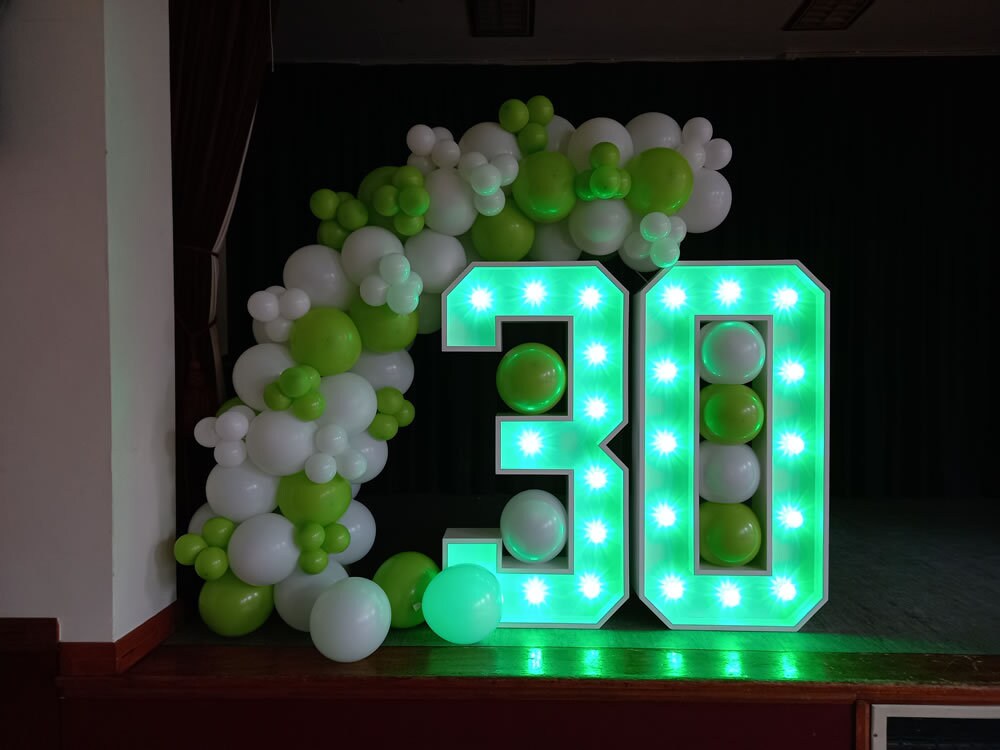 Birthday Party Ideas Giant Light up Numbers West Midlands - Etsy