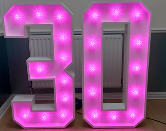 21 Light up Numbers - Etsy UK