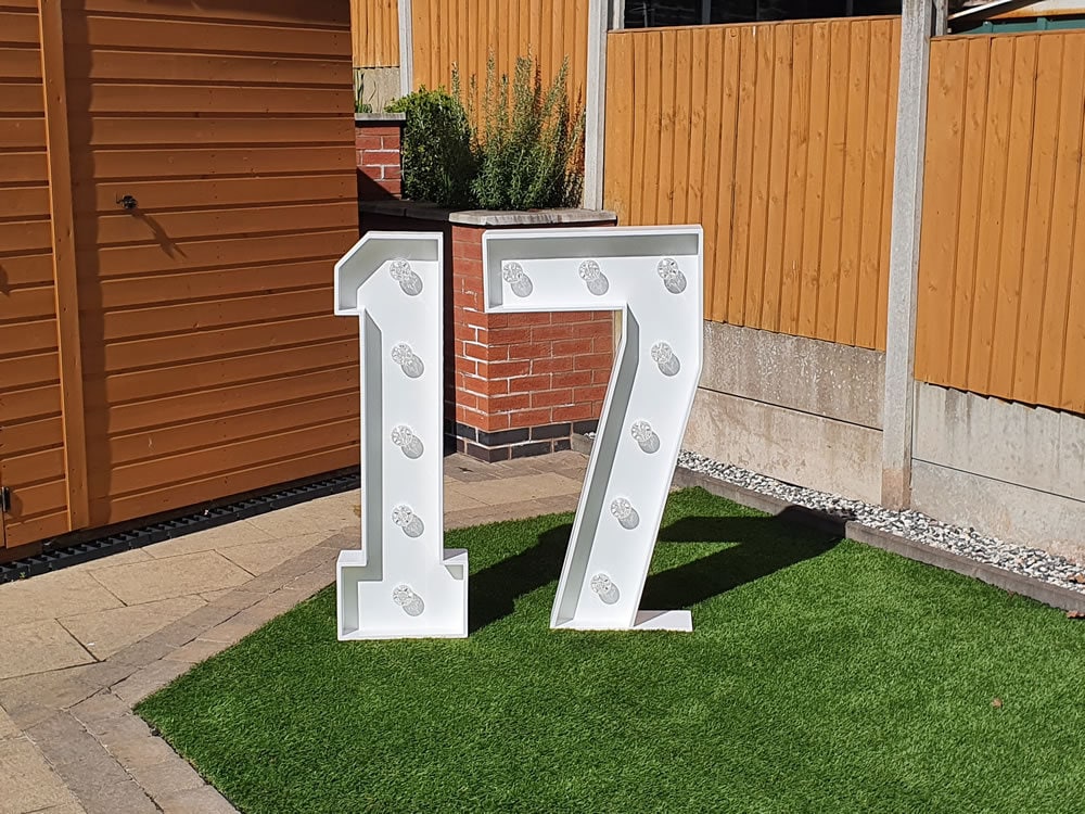 Birthday Party Ideas Giant Light up Numbers West Midlands | Etsy UK