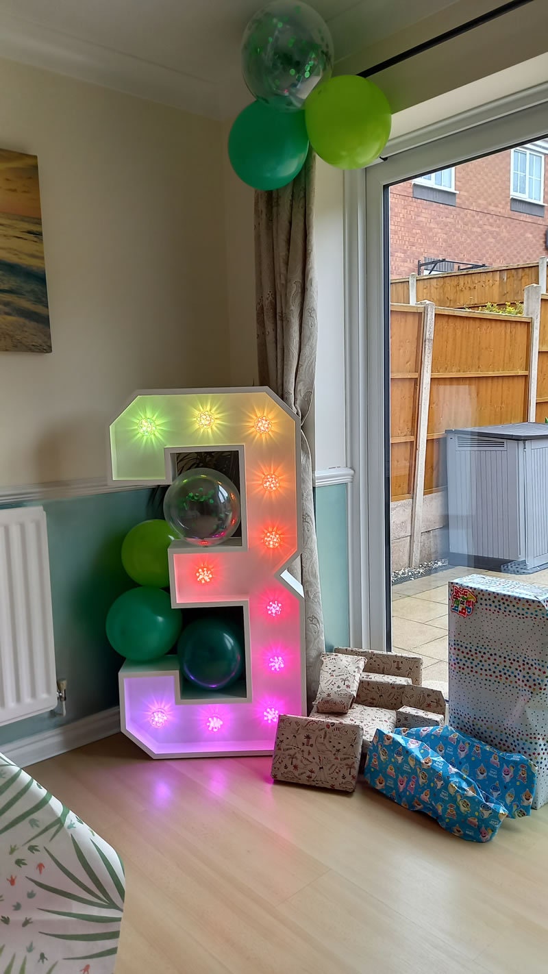 Large Light up Numbers - Etsy UK