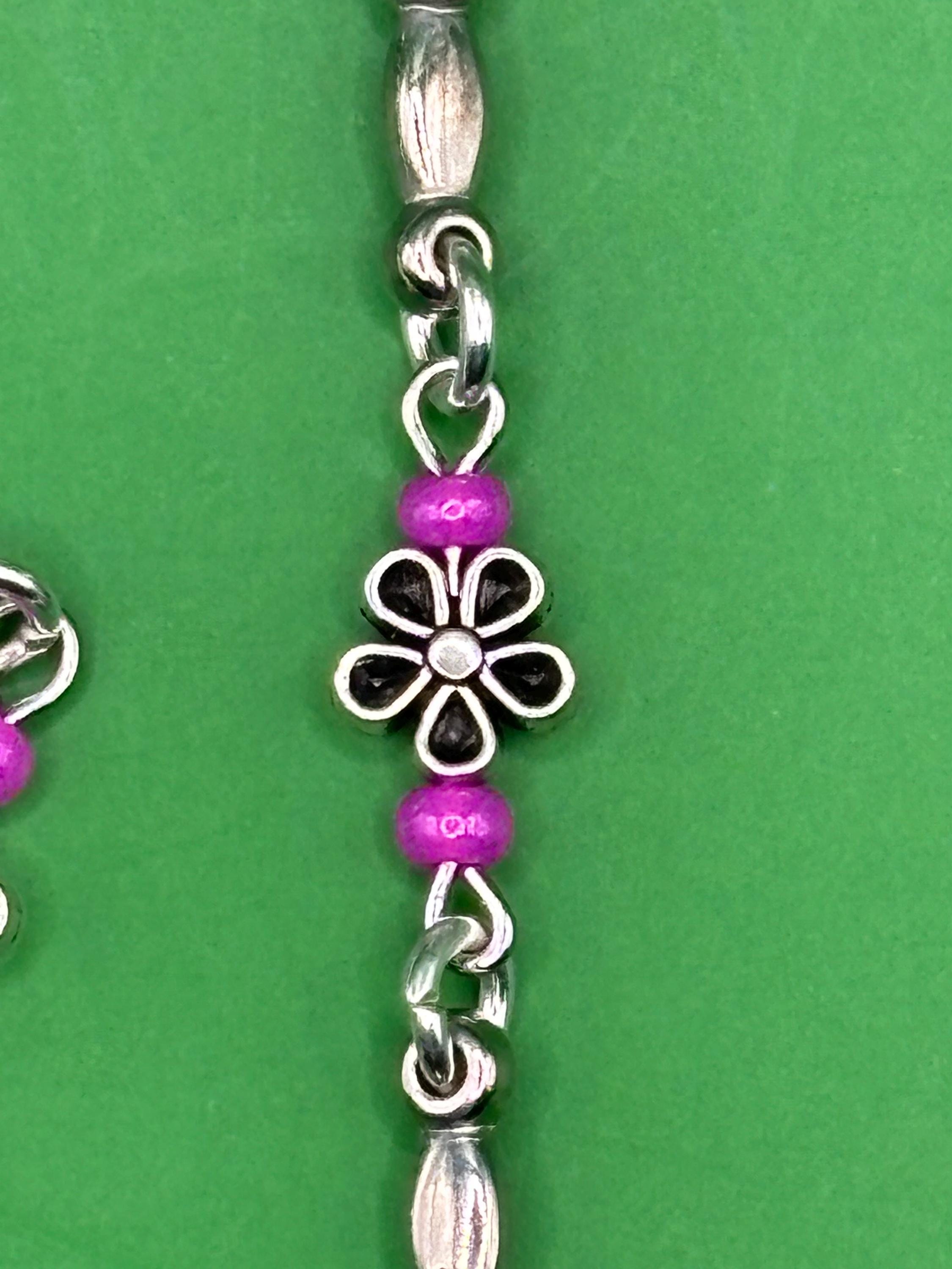 Decarabia’s Sigil Pink Flower Rosary - Etsy