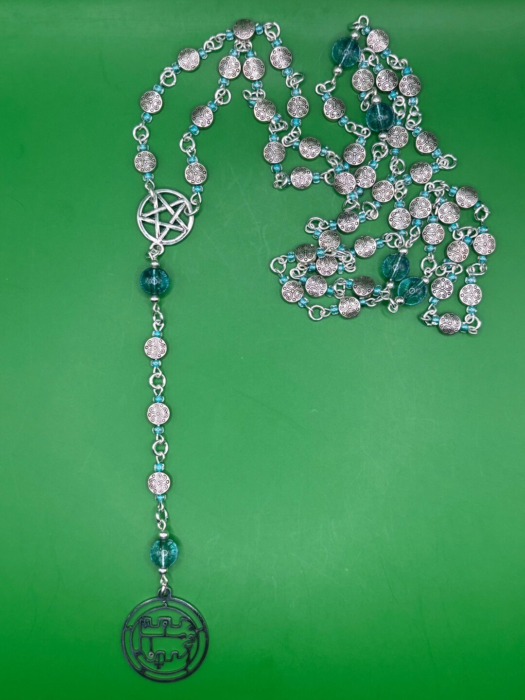 Stolis’s Sigil Blue/silver Rosary - Etsy