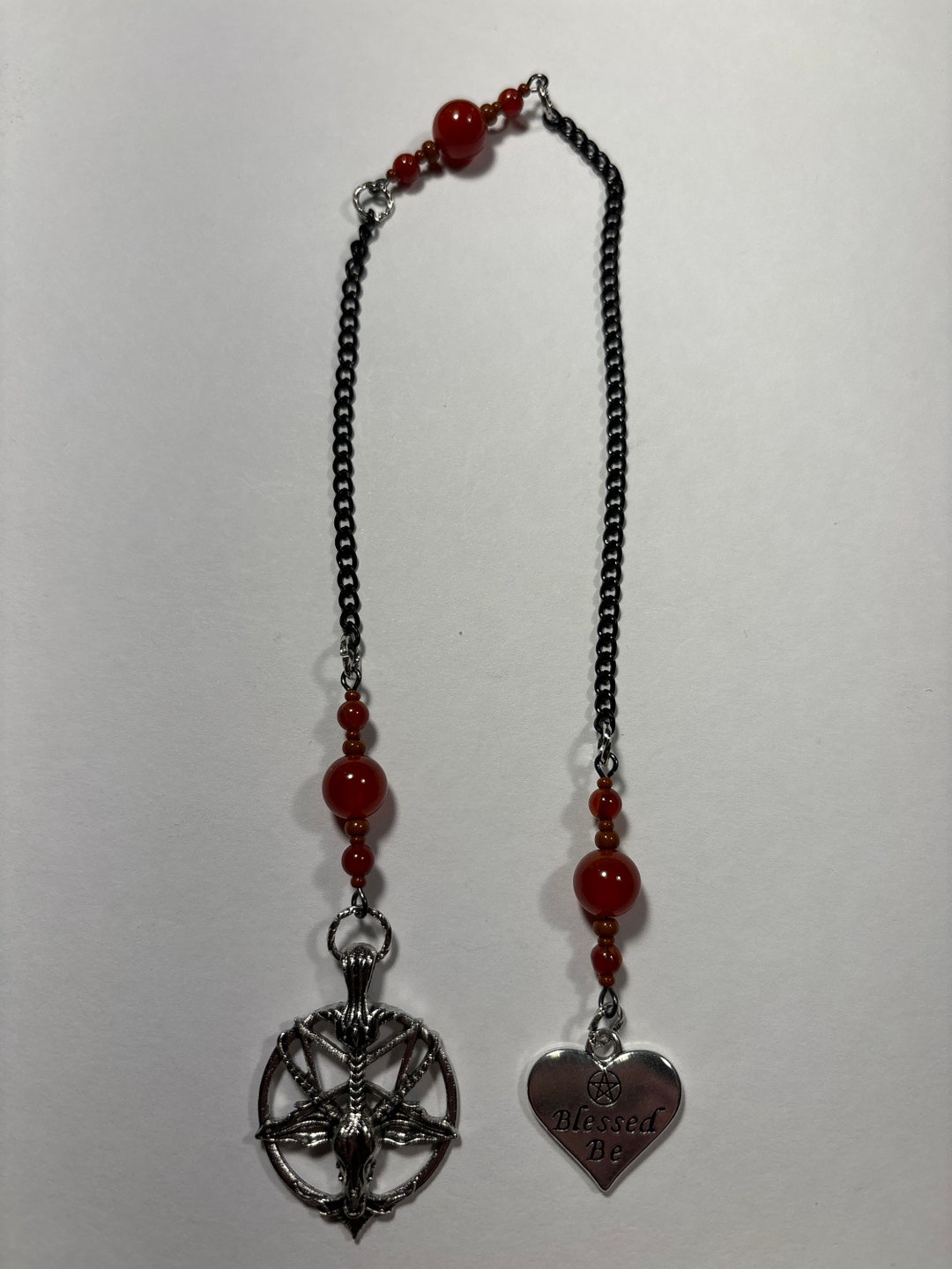 Blessed Be/ Baphomet’s Symbol Pendulum - Etsy
