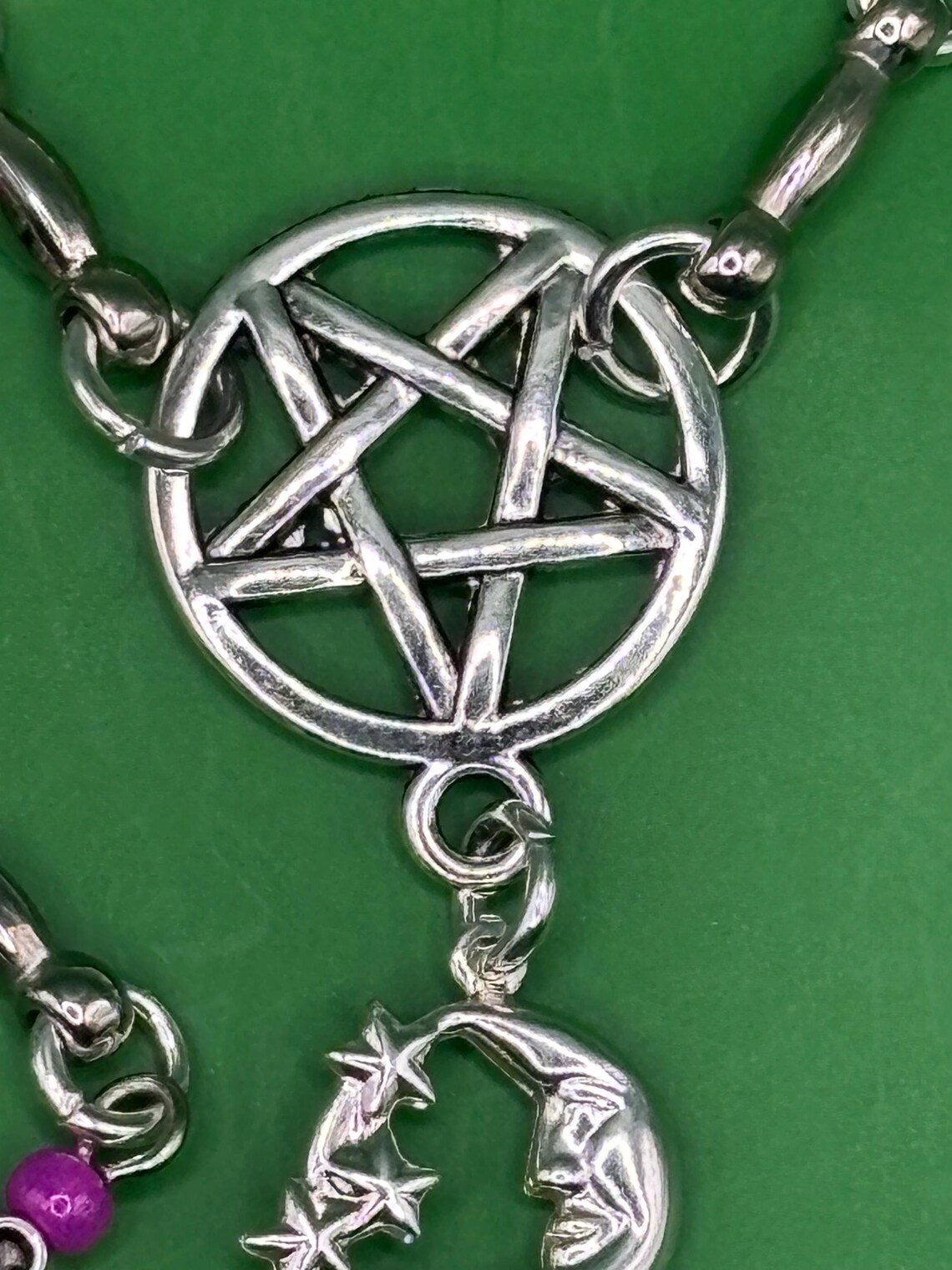 Decarabia’s Sigil Pink Flower Rosary - Etsy
