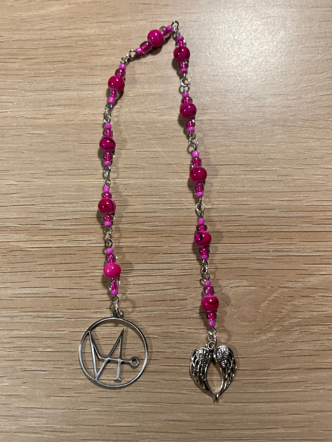 Pink Gabriel’s Sigil Pocket Rosary - Etsy