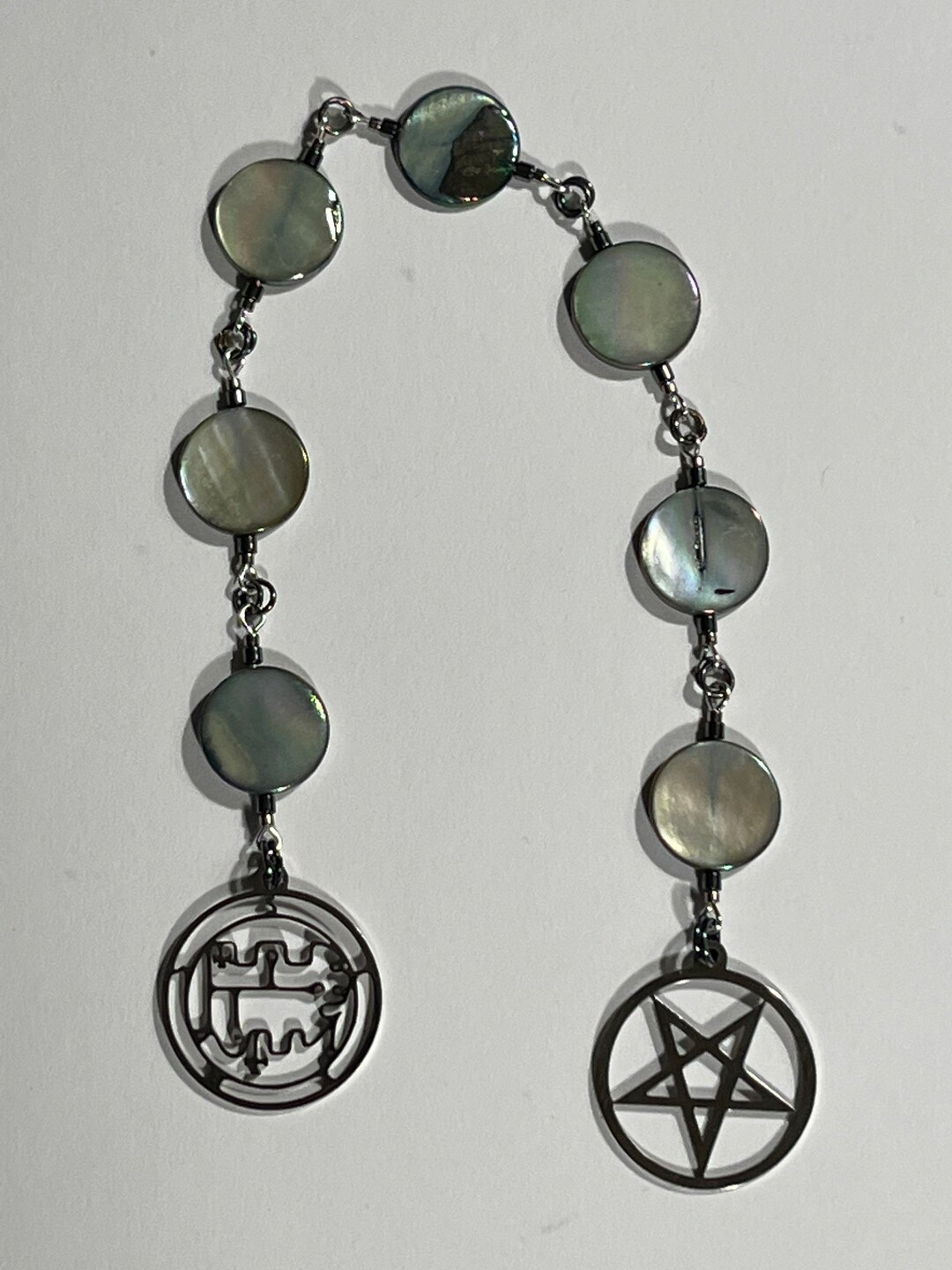 Abalone/ Hematite Stolis’s Sigil Pocket Rosary - Etsy