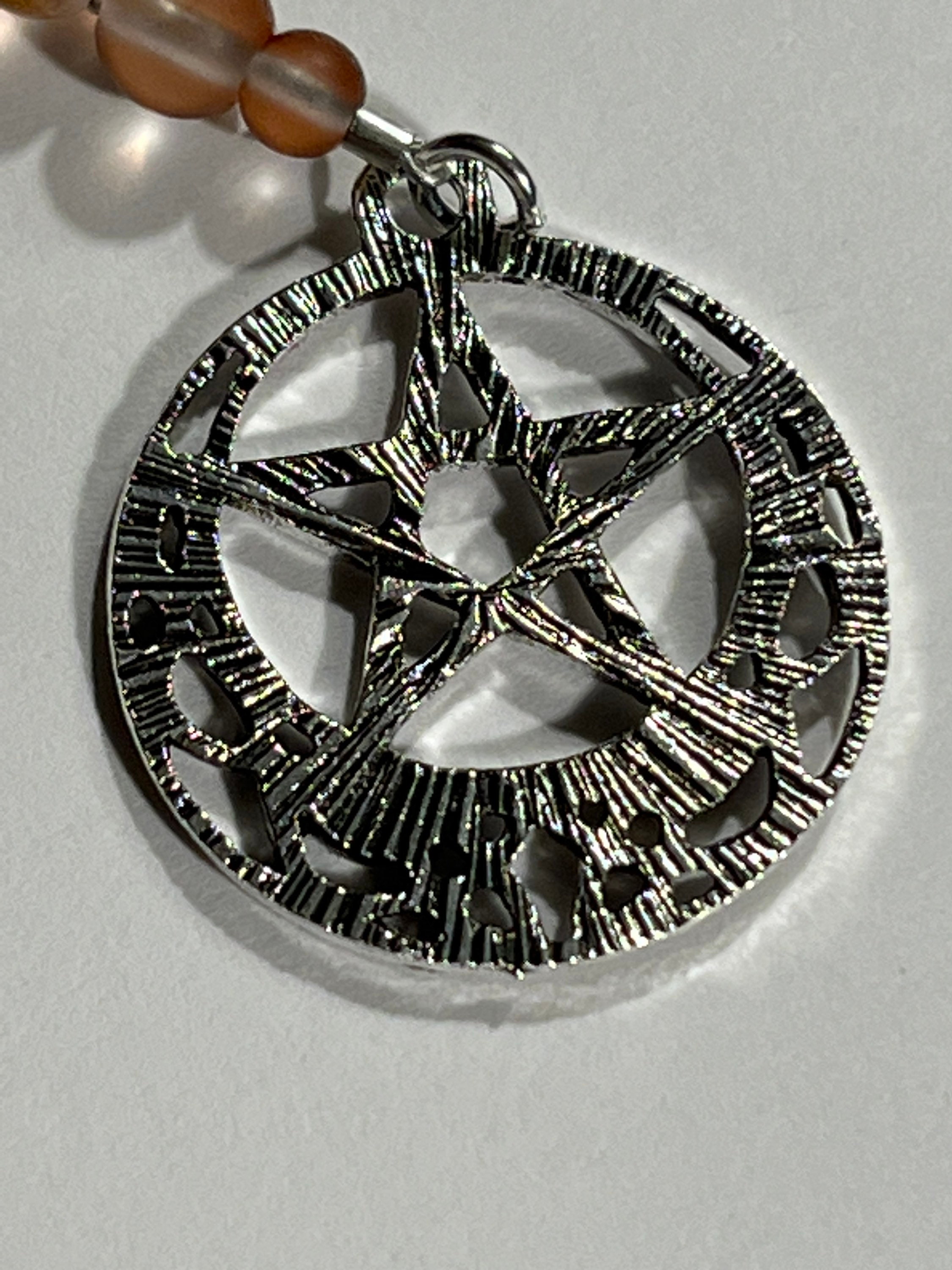 Mother & Pentagram Over Moon Pocket Beads - Etsy