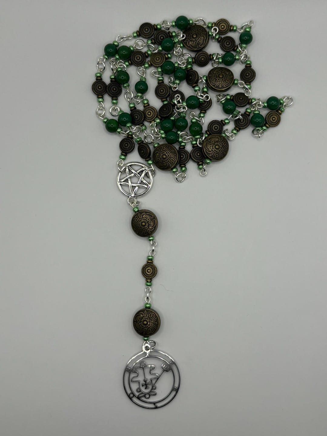 Purson’s Sigil Bronze/green Rosary - Etsy
