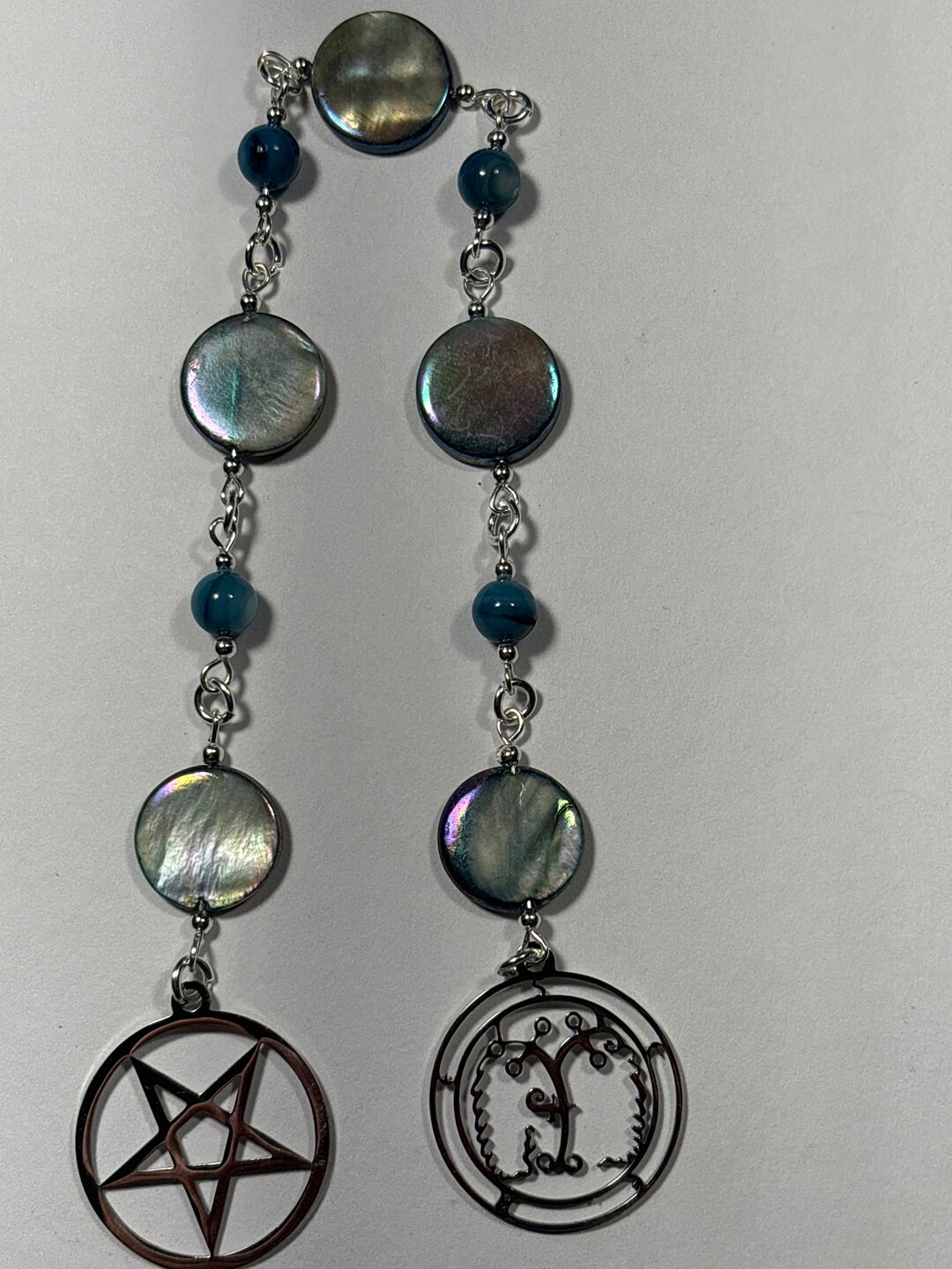 Seeres Sigil Abalone & River Shell Pocket Rosary - Etsy