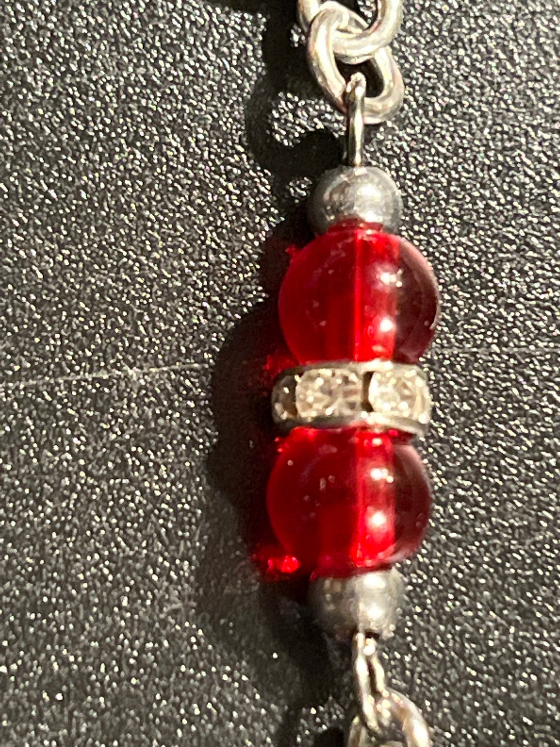 Clear Red Bead Satan’s Sigil Car Rosary - Etsy