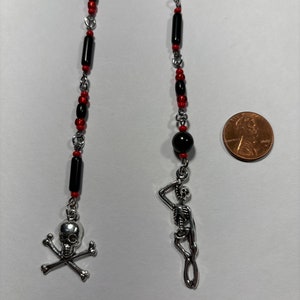 Skull & Crossbones and Skeleton Pendulum - Etsy