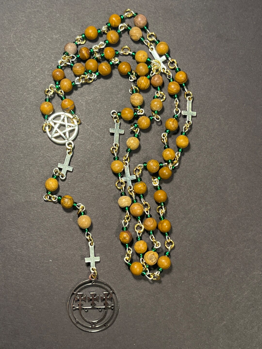 Sitris Sigil Tiger-skin Jasper Rosary - Etsy Canada