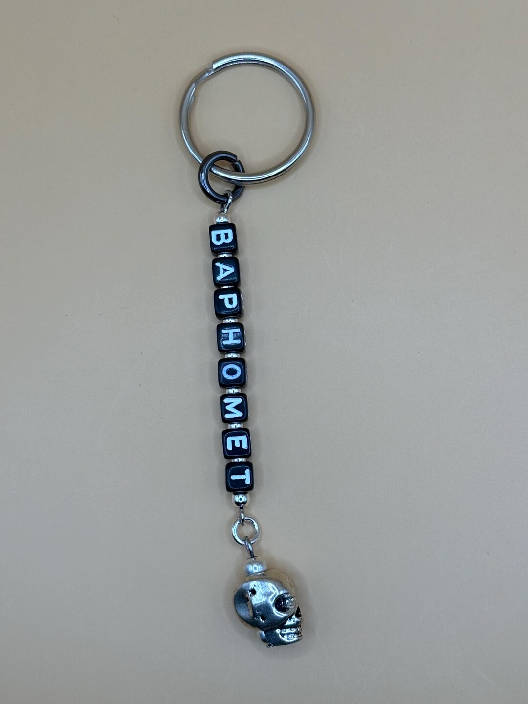Baphomet Skull Keychain - Etsy