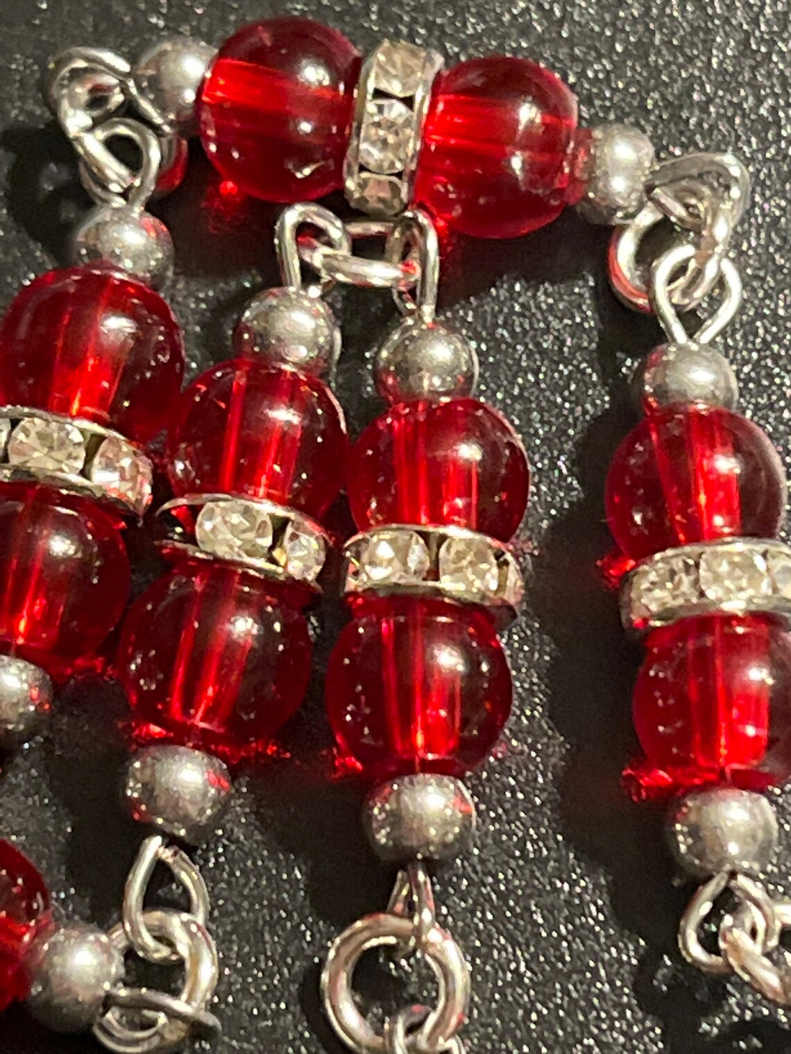 Clear Red Bead Satan’s Sigil Car Rosary - Etsy